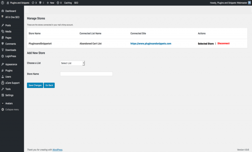 EDD Mailchimp Abandoned Cart Wordpress Plugin - Plugins & Snippets