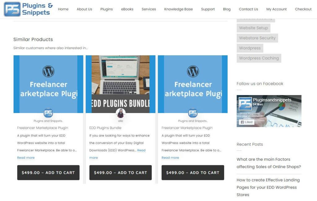Upsells – Product Page